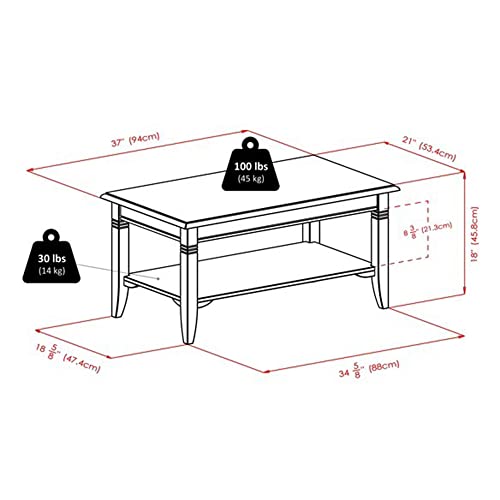 Winsome Wood Nolan Occasional Table, Cappuccino