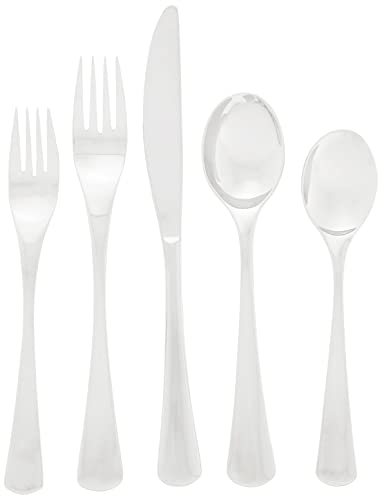 Ginkgo International Mariko 20-Piece Stainless Steel Flatware Place Setting, Service for 4