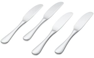 ginkgo international firenze stainless steel butter spreaders, set of 4