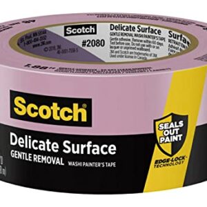 Scotch Delicate Surface Painter's Tape, 1.88" Width, 2080, 1 Roll