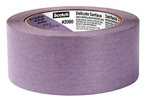 Scotch Delicate Surface Painter's Tape, 1.88" Width, 2080, 1 Roll