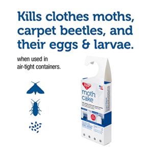 Enoz Moth Cake Kills Clothes Moths, Carpet Beetles, and Eggs and Larvae