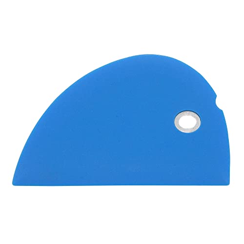 Messermeister Silicone Bowl Scraper, Blue - Frosts, Portions, Lifts & Transfers - Easy to Clean & Flexible Precision Edge