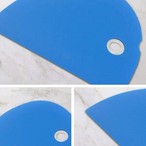 Messermeister Silicone Bowl Scraper, Blue - Frosts, Portions, Lifts & Transfers - Easy to Clean & Flexible Precision Edge