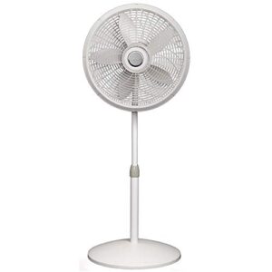 lasko lasko-18 adjustable elegance & performance pedestal, 3-speed, white (1820) household fans, 18″