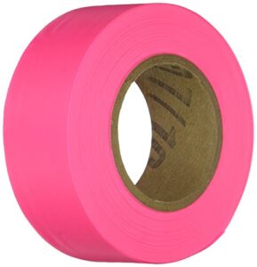 irwin tools strait-line flagging tape, 150-foot, glo-pink (65603)