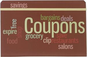 meadowsweet kitchens hard covered coupon organizer- 9 1/2″ x 6 1/4″ expanding & sturdy coupon book, shopping list, cash, receipt & coupon holder w/ 9 dividers, creative coupon organization- wordle