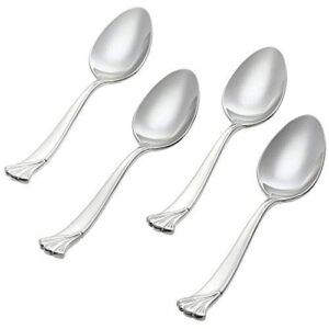 ginkgo international leaf stainless steel demitasse spoons, set of 4