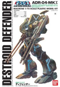 bandai macross 1/72 scale destroid defender adr-04-mkx construction kit