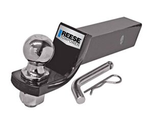 reese 21536 drawbar 2 inch square and ballmount towing 2 inch starter kit, black