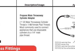 Mr. Heater F276140 1"-20 Male Throwaway Cylinder thread x 1/4" Female Pipe Thread Fitting,Multi