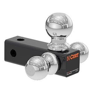 CURT 45800 Replacement Adjustable Trailer Hitch Ball Mount Head with 3 Balls for CURT #45799