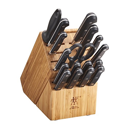 Zwilling J.A. Henckels Professional S Knife Block Set, 18 Piece, Black