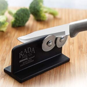 Rada Cutlery Quick Edge Knife Sharpener – Stainless Steel Wheels Made in the USA