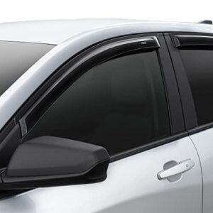 auto ventshade [avs] ventvisor / rain guards | outside mount, smoke color, 4 pc | 94744 | fits 2003 – 2008 honda pilot