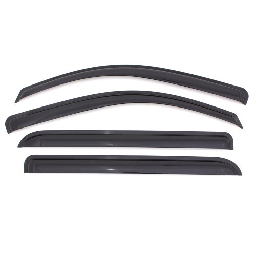 Auto Ventshade [AVS] Ventvisor / Rain Guards | Smoke Color, 4 pc | 94054 | Fits 2002 - 2008 Ford Crown Victoria (Long Rears)