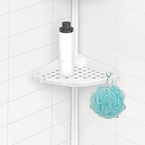 Better Living Products 70040 ULTI-Mate Rust Proof Aluminum Tension Shower Pole Caddy, White