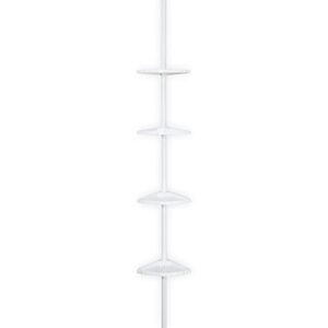 Better Living Products 70040 ULTI-Mate Rust Proof Aluminum Tension Shower Pole Caddy, White