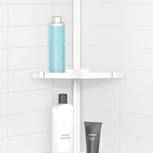 Better Living Products 70040 ULTI-Mate Rust Proof Aluminum Tension Shower Pole Caddy, White