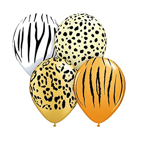 Qualatex Safari Assortment Biodegradable Latex Balloons, 11-Inches (12-Units)