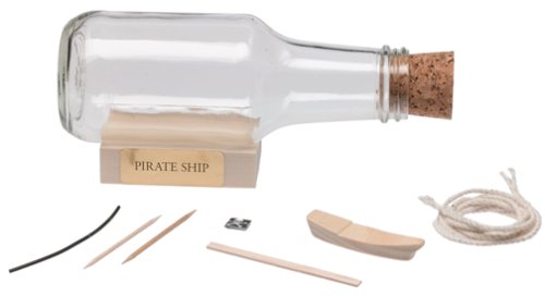 Pirate Ship in a Bottle Kit - Includes All Parts to Create a Mini Ship in a Bottle - VERY Challenging, Are You up for It?