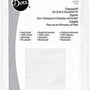 Dritz 606 Cheesecloth, Food Grade #10, 36-Inch x 6-Yards , White