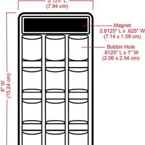 ArtBin 6911AB Sew-Lutions Bobbin/Supply Box Sewing Organizer, [1] Plastic Storage Case, Clear