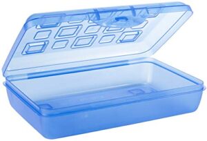 sterilite pencil box with splash tint lid (17224812),multicolor