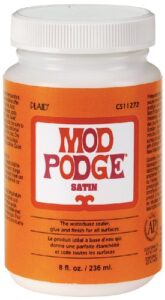 mod podge cs11272 8 fl. oz. decoupage satin glue, 8 ounce, clear