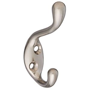 national hardware n331-009 v166 heavy duty coat and hat hook in satin nickel