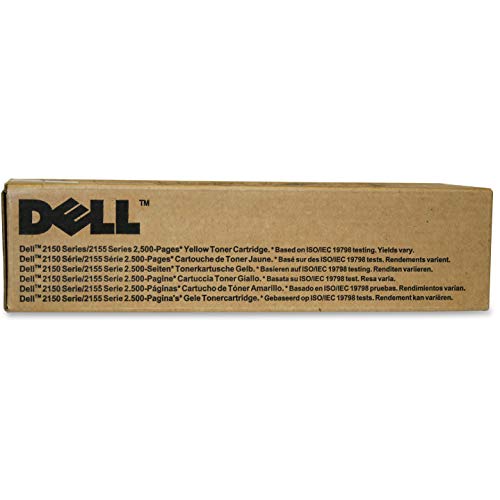 Dell NPDXG 2150 2155 Toner Cartridge (Yellow) in Retail Packaging