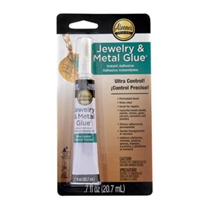 aleene’s 21709 jewelry & metal instant adhesive transparent, .70 ounce