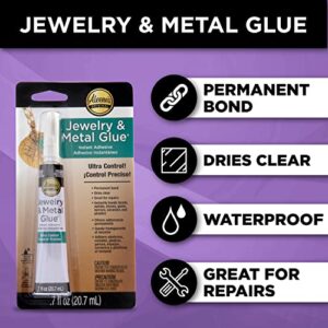 Aleene's 21709 Jewelry & Metal Instant Adhesive Transparent, .70 ounce