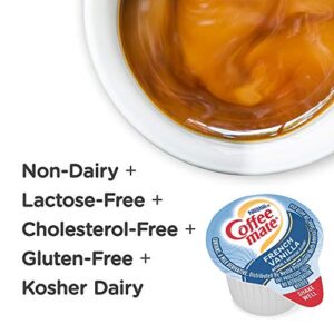 Nestle Coffee mate Coffee Creamer, French Vanilla, Liquid Creamer Singles, Non Dairy, No Refrigeration, Box of 180