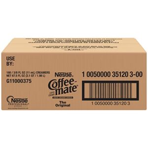 Nestle Coffee mate Coffee Creamer, Original, Liquid Creamer Singles, Non Dairy, No Refrigeration, Box of 180