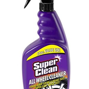 SuperClean Foaming All Wheel Cleaner Safe for All Wheels and Rims Brake Dust Cleaner Grime Eliminator