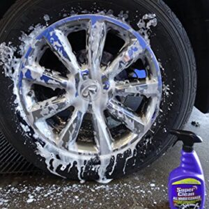 SuperClean Foaming All Wheel Cleaner Safe for All Wheels and Rims Brake Dust Cleaner Grime Eliminator