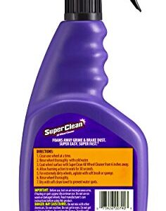 SuperClean Foaming All Wheel Cleaner Safe for All Wheels and Rims Brake Dust Cleaner Grime Eliminator