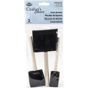 royal brush rfomw-3p foam brush, 3-pack darkassorted, 1″, 2″ & 3″