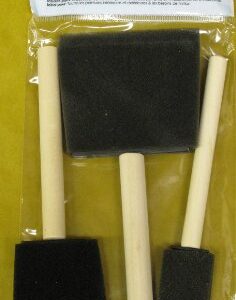 ROYAL BRUSH RFOMW-3P Foam Brush, 3-Pack Darkassorted, 1", 2" & 3"