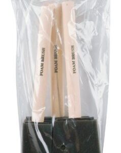 ROYAL BRUSH RFOMW-3P Foam Brush, 3-Pack Darkassorted, 1", 2" & 3"