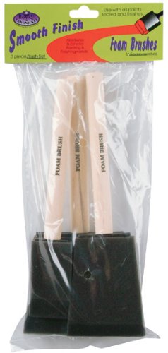 ROYAL BRUSH RFOMW-3P Foam Brush, 3-Pack Darkassorted, 1", 2" & 3"