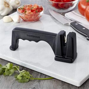 Farberware Tabletop Knife Sharpener, Black, 7.5-Inch