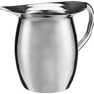 Winco WPB-3 Deluxe Bell Pitcher, 3-Quart, Stainless Steel