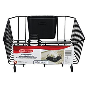 rubbermaid fg6008arbla sink dish drainer, 18 inch