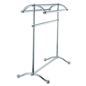 kingston brass cc2291 vintage freestanding towel rack, 29-1/2-inch height, 28-inch width, polished chrome