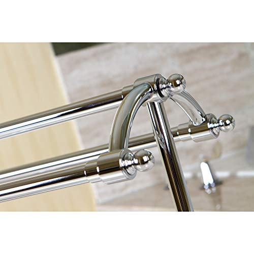 Kingston Brass CC2291 Vintage Freestanding Towel Rack, 29-1/2-Inch Height, 28-Inch Width, Polished Chrome