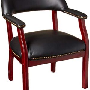 Boss Captain’s Chair In Black Vinyl