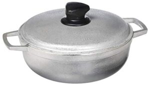 imusa usa gau-80503 2.6qt traditional colombian caldero (dutch oven) for cooking and serving, silver