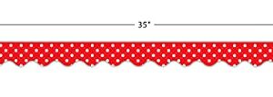 Teacher Created Resources Border Trim, Red Mini Polka Dots (4665)